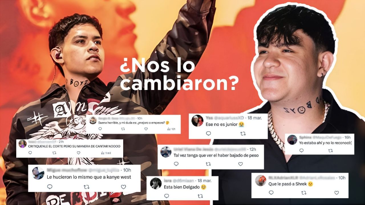 Ese quién es?”: Junior H es fuertemente criticado por su nuevo look ...