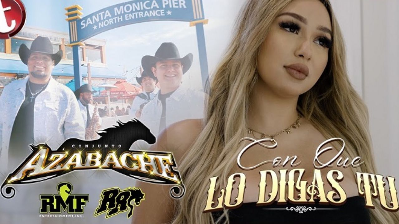 Conjunto Azabache grabando su video “Con que lo digas tú” - La Mejor