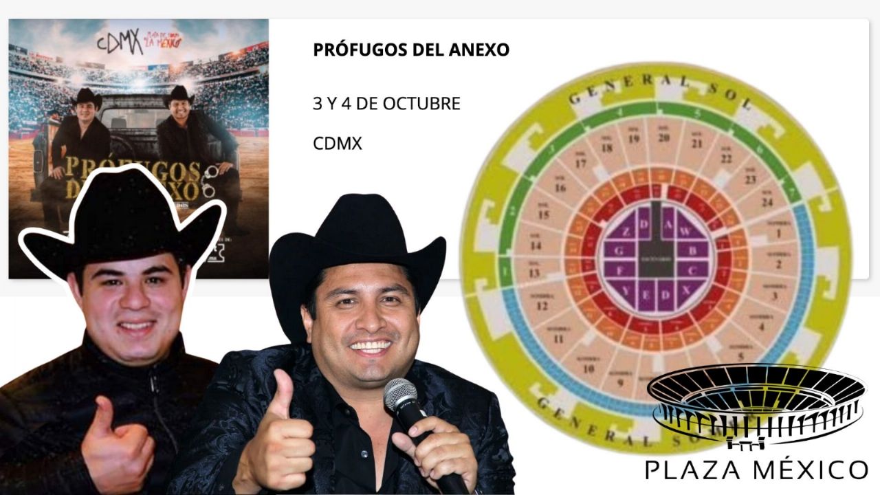 Mapa Plaza de Toros México: ¿Cuál es La MEJOR zona para ver a Prófugos ...