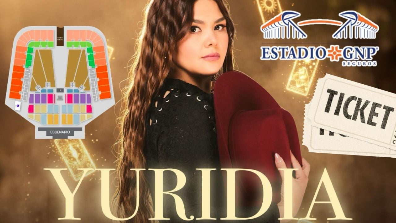 Yuridia en el Estadio GNP Seguros 2026: Mapa y precio de los boletos ...